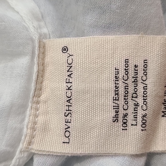LoveShackFancy | Skirts | Loveshackfancy Geanie Seersucker Ruffled Mini ...